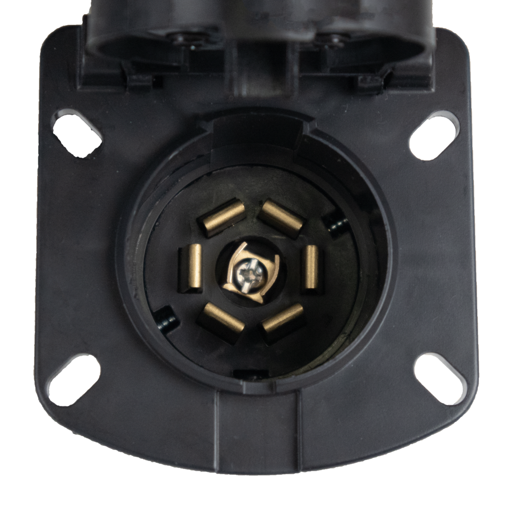 7-Way Round to Flat Adapter | Commercial to RV Connect